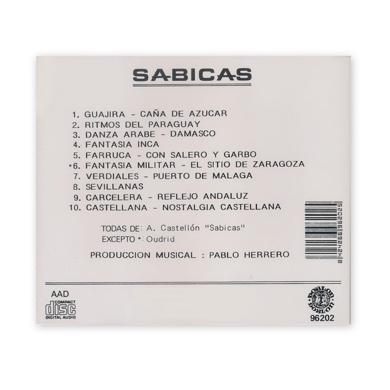 Sabicas, "Sabicas" CD - Los Angeles Classical Guitars